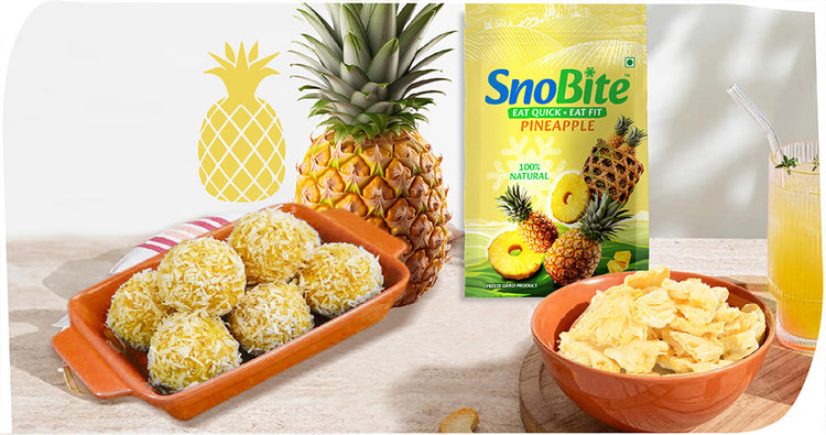 Freeze-Dried Pineapple Energy Balls – SnoBite